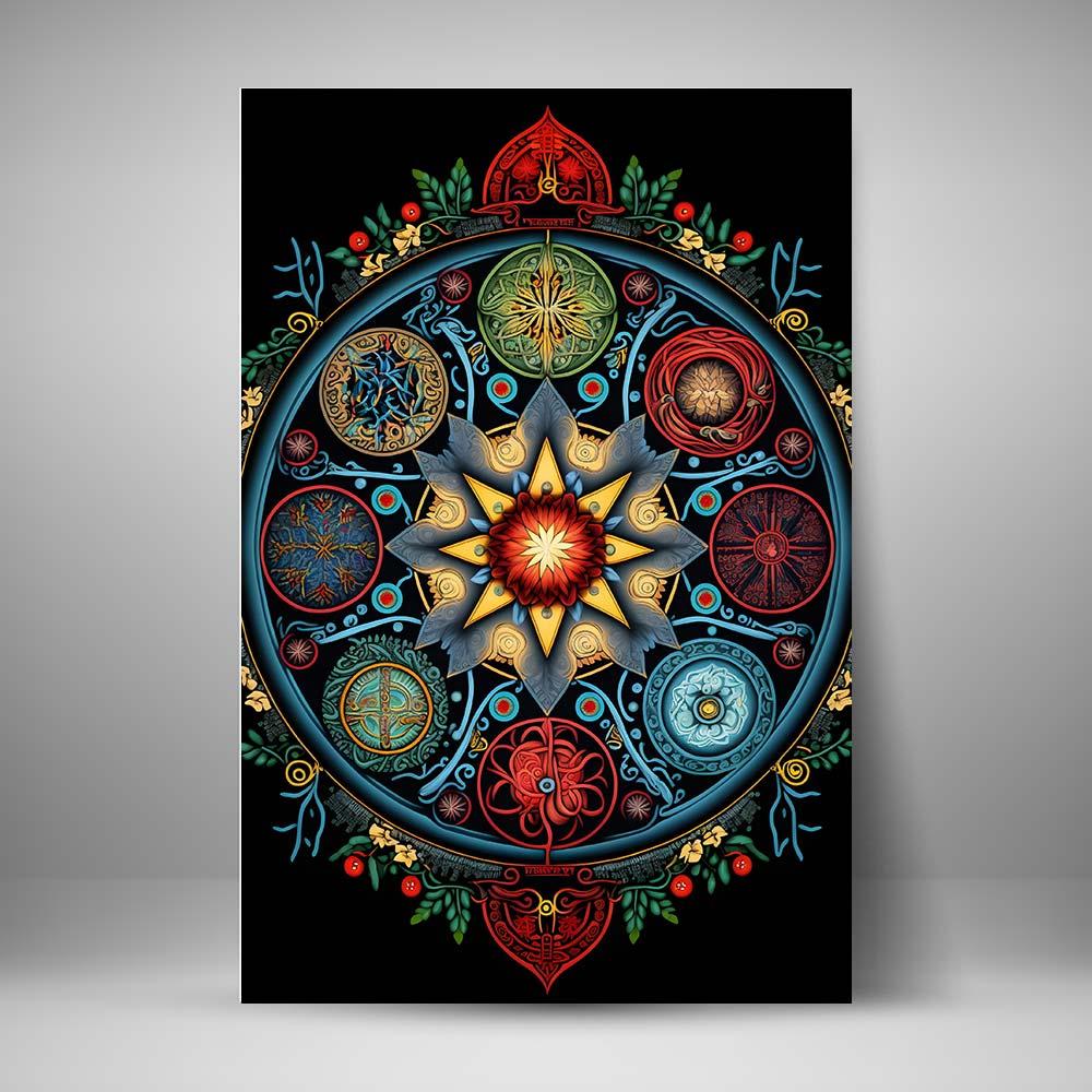 Mandala - Nueve mandalas